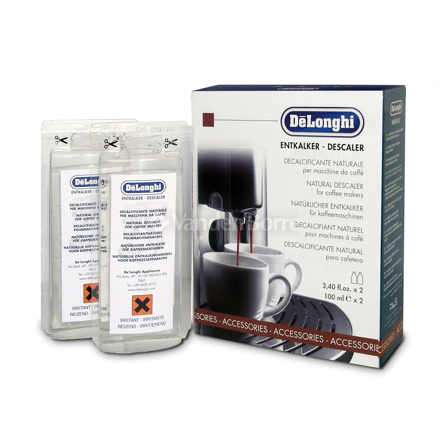DELONGHI NOKALK 2X100ML - ONTKALKER | Vanden Borre