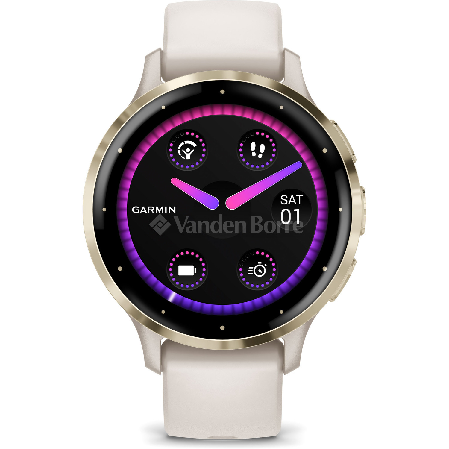 GARMIN VENU 3S IVORY + SOFT GOLD | Vanden Borre