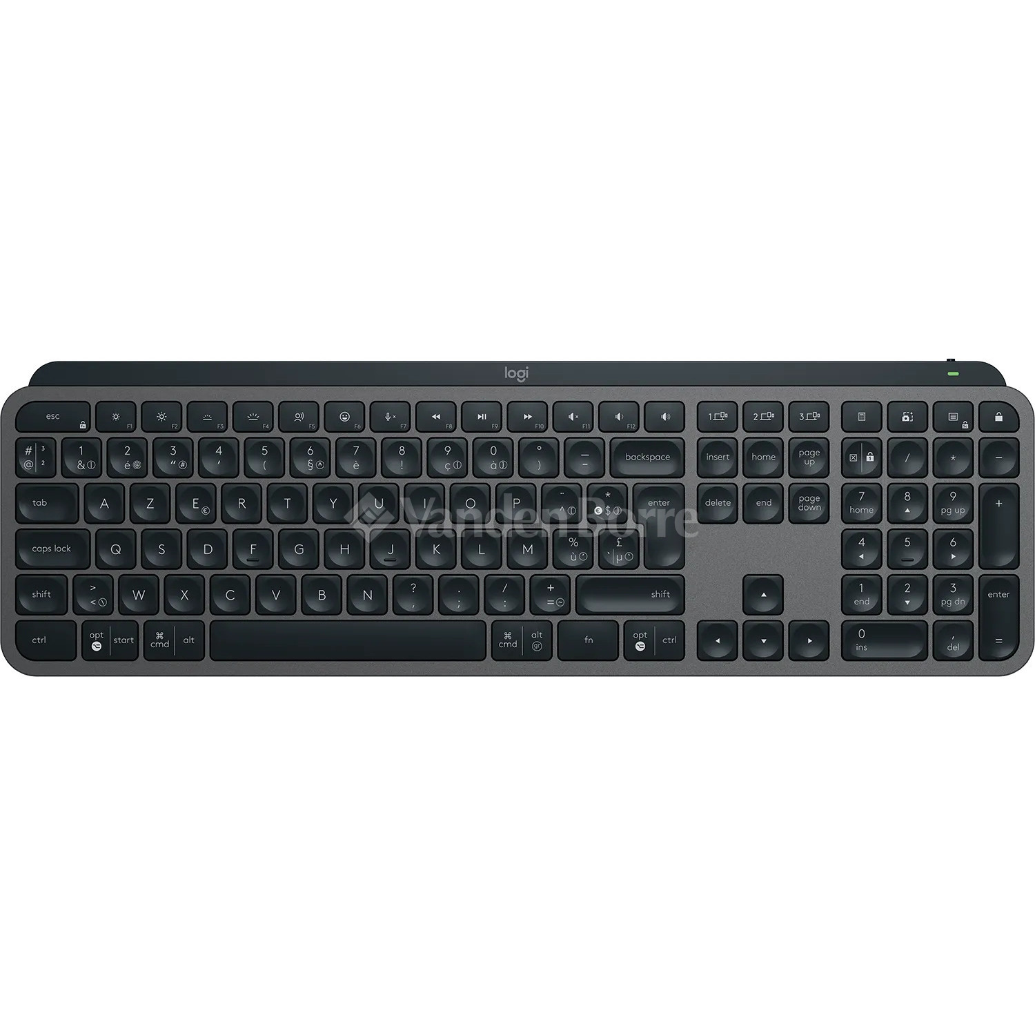 LOGITECH MX KEYS S GRAPHITE AZERTY BE WIRELESS - TOETSENBORD | Vanden Borre