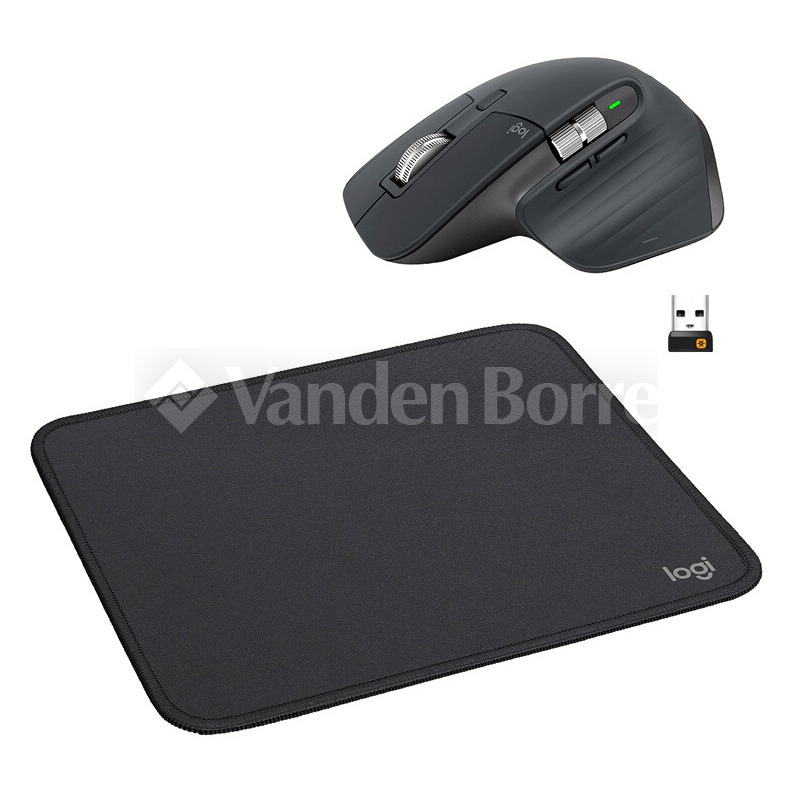 LOGITECH MX MASTER 3 GRAPHITE WIRELESS PAD BUNDLE - MUIS | Vanden Borre