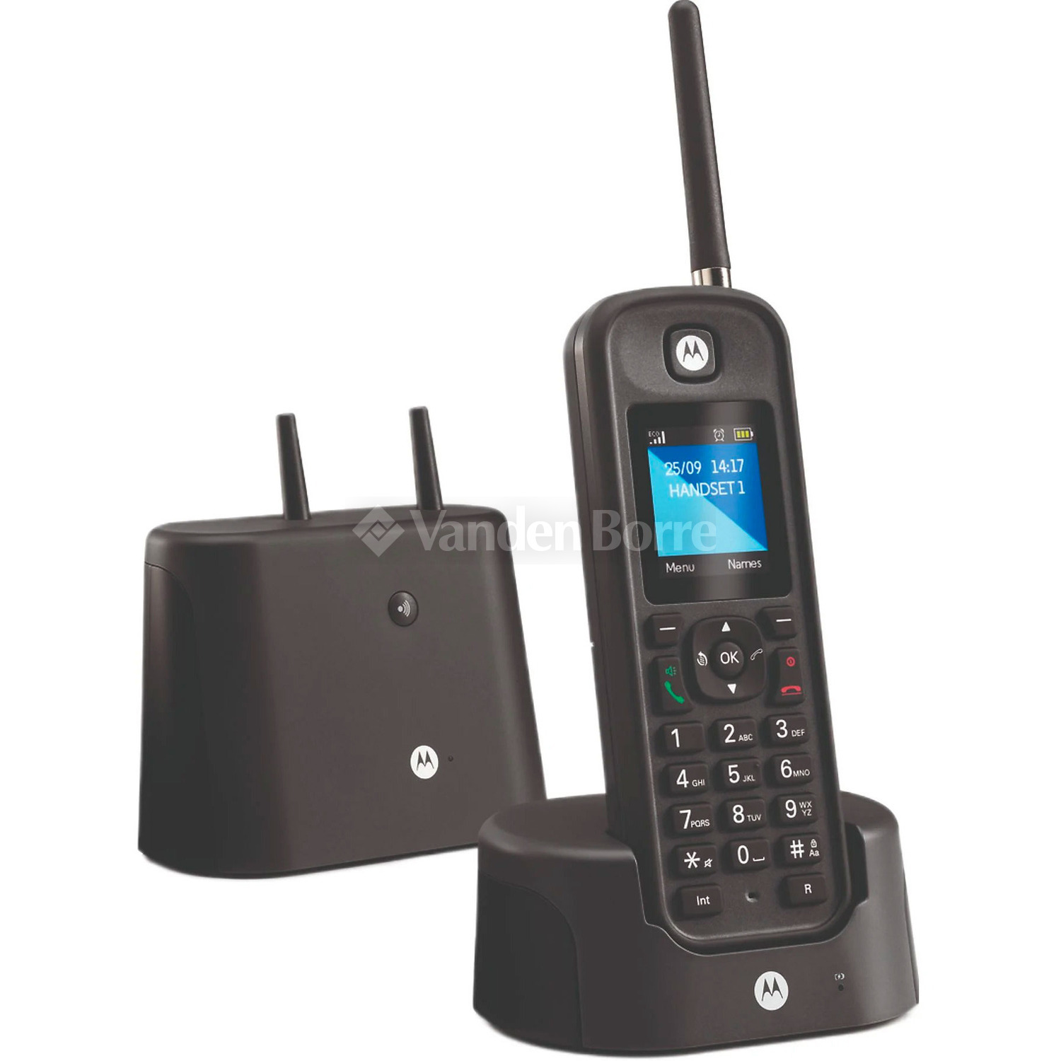 MOTOROLA DECT O201 BLACK - VASTE TELEFOON | Vanden Borre